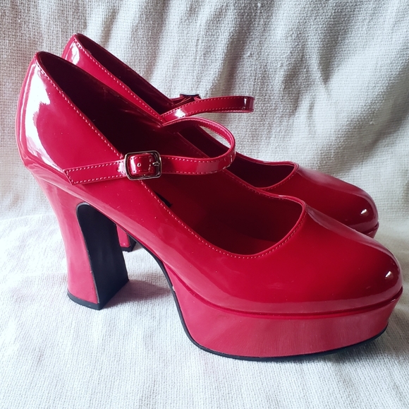 Funtasma | Shoes | Funtasma By Pleaser Platform Mary Janes Red 9 | Poshmark